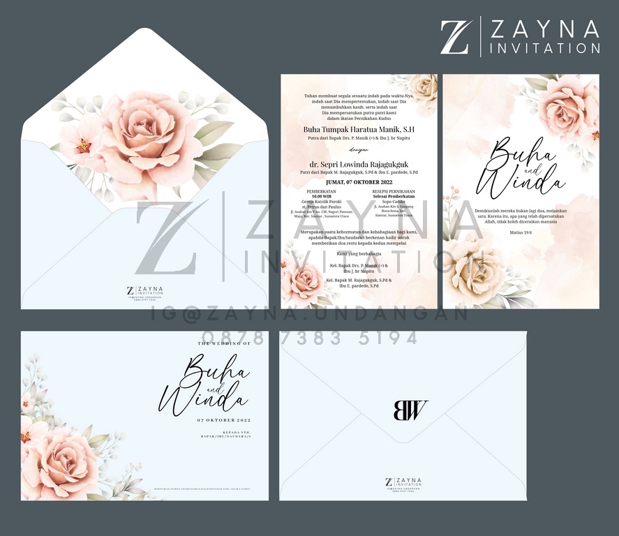 Halu Designs - Zayna Invitation