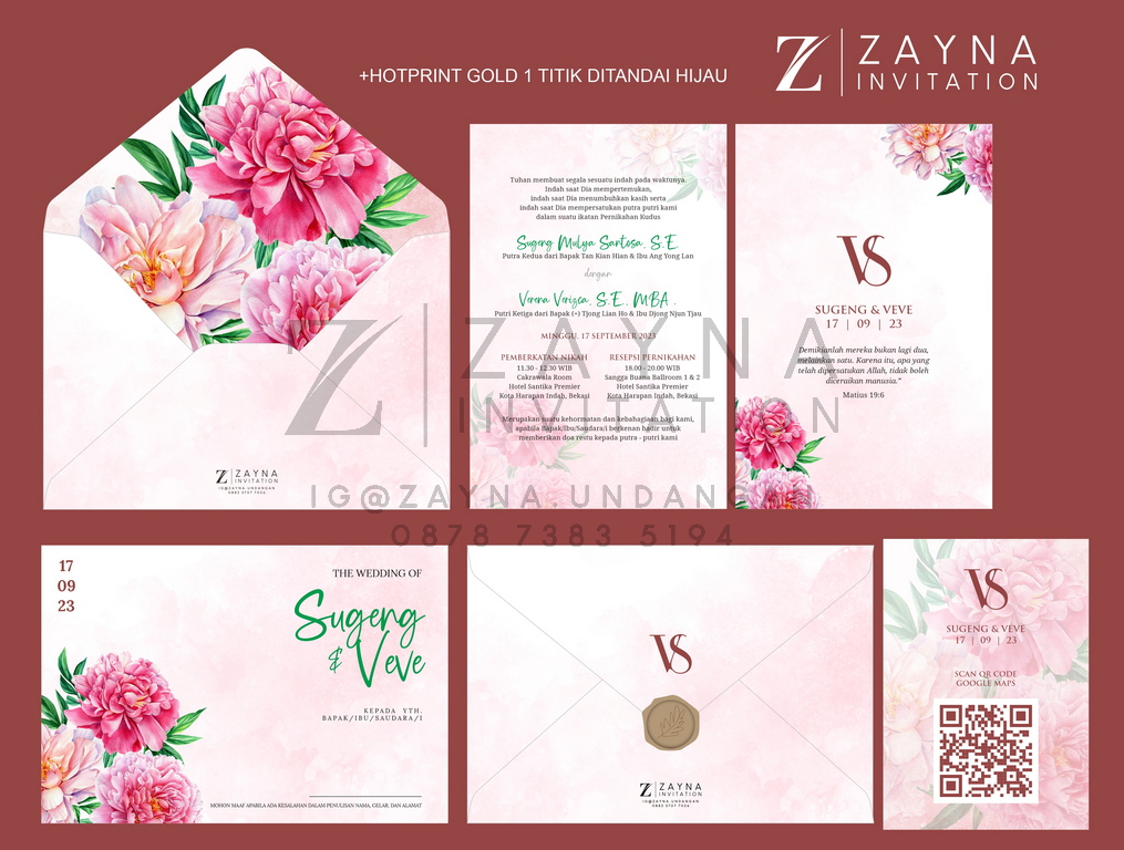 Halu Designs - Zayna Invitation