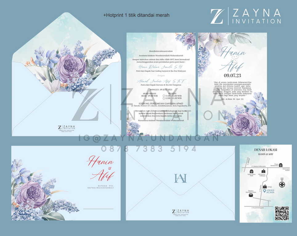 Halu Designs - Zayna Invitation