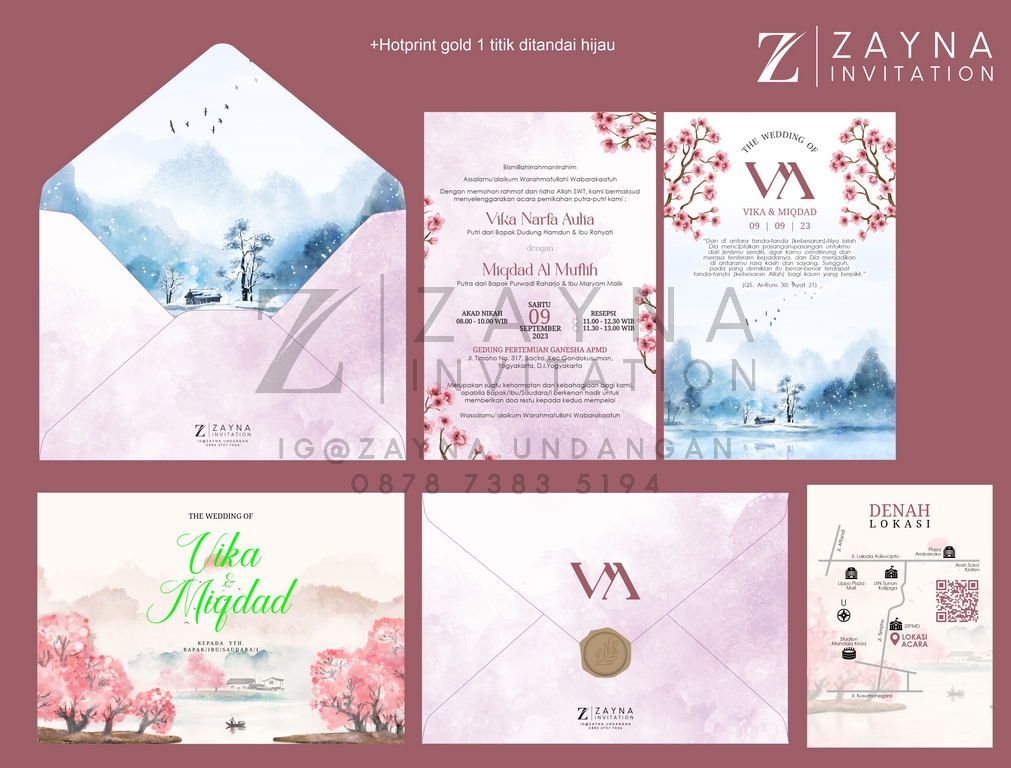 Halu Designs - Zayna Invitation