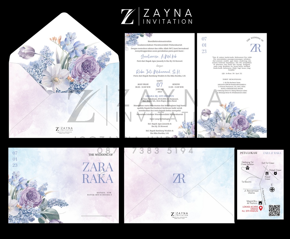 Halu Designs - Zayna Invitation