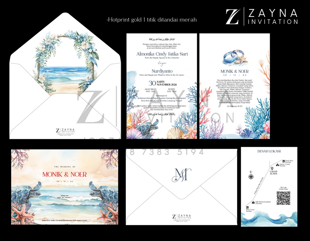 Halu Designs - Zayna Invitation