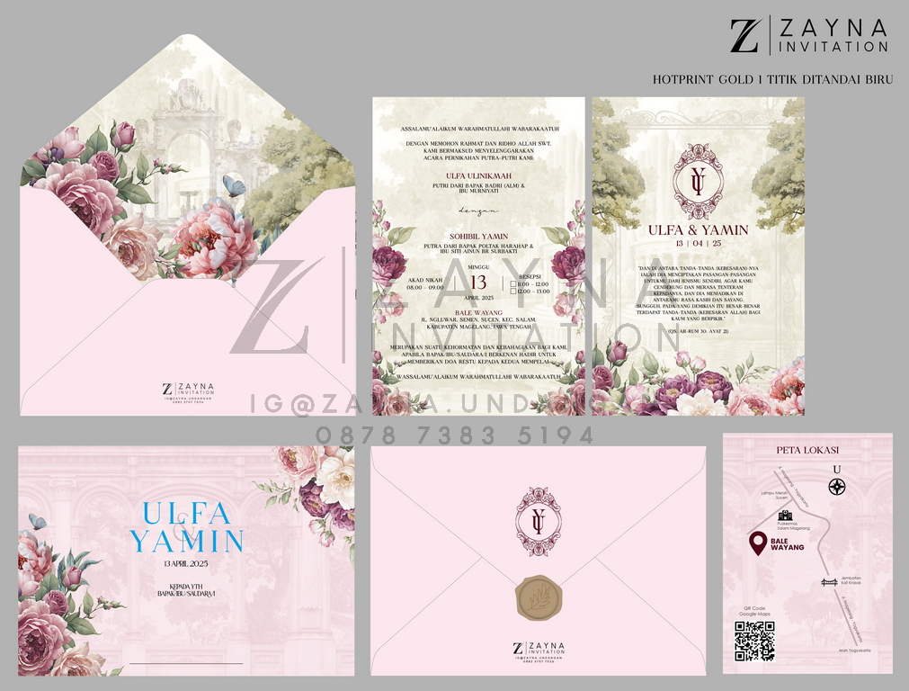 Halu Designs - Zayna Invitation